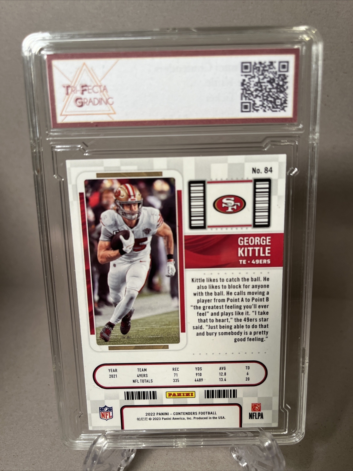 2022 Panini Contenders - Season Ticket George Kittle #84 for sale ...