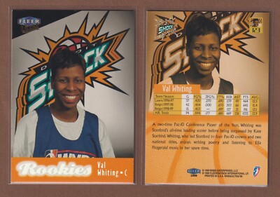 1999 Ultra WNBA #123 Val Whiting RC Rookie - Detroit Shock - 562 - 🔥🏀🔥 ...