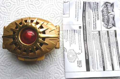 Power Rangers Wild Force BATTILIZER Belt Buckle 2001 Gold Morpher ...