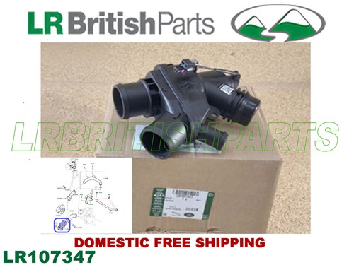 GENUINE LAND ROVER THERMOSTAT W HOUSING RANGE ROVER 18 RANGE R SPORT 18 ...
