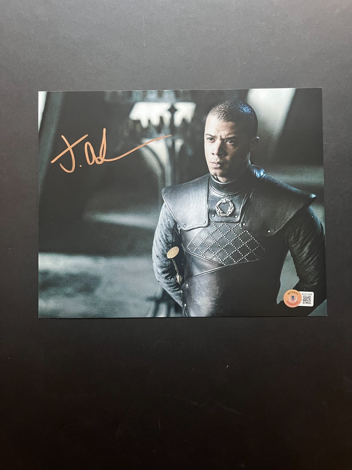 Jacob Anderson autographed signed Grey Worm GOT Game 8x10 photo Beckett ...