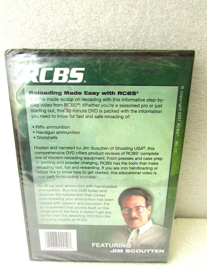 RCBS Precisioneered Handloading DVD Reloading Made Easy with Jim ...