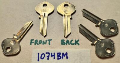 lot of 5 Vintage 1970s 1980s NOS ILCO 1074BM key blanks, new old stock ...