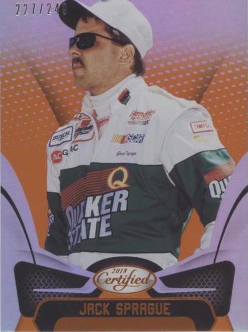2018 Panini Certified - Jack Sprague #57 Orange /249 for sale online | eBay