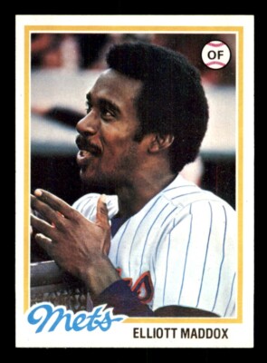 1978 Topps Baseball #442 Elliott Maddox EX/MT *d3 | eBay
