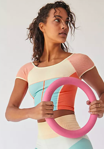 NEW Free People Movement Point Break Colorblock Crop Top $68 | SS - 158 ...