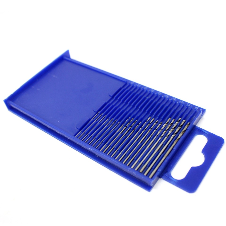 21PC Mini Drill Set Small Aluminum Hand Drill Wire Drills Sizes 61-80 ...