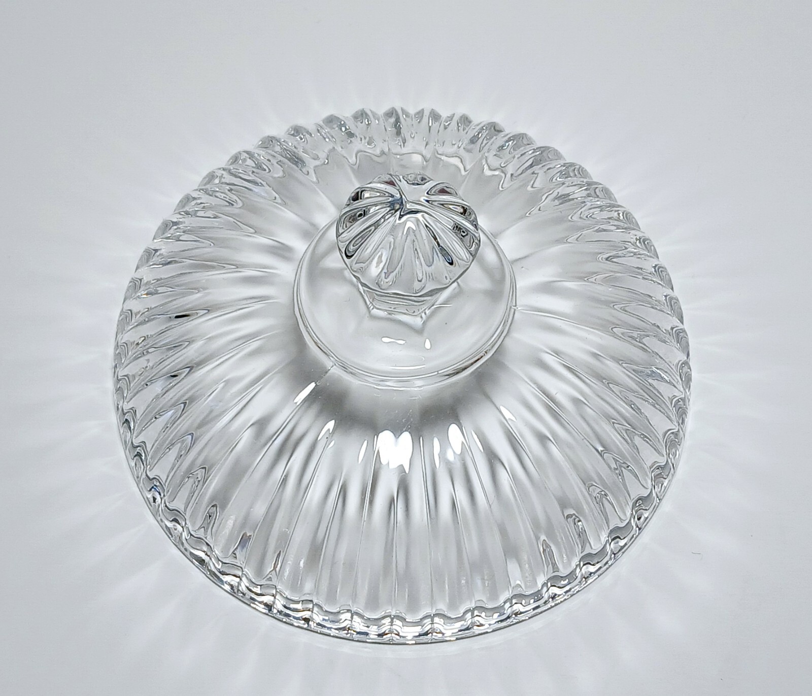 Godinger Dublin Crystal Collection Cut Glass Biscuit Barrel Lidded ...