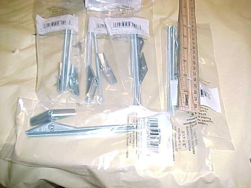 (10-Pack) 3/16" x 6” Wing Butterfly Anchor Toggle Bolts, Round Head ...