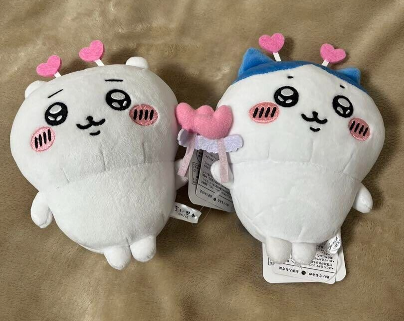 Chiikawa Heart Potetama Plush Doll Chiikawa Hachiware Set of 2 Japan ...