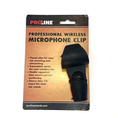 Proline Wireless Microphone Clip Black NEW Professional Heavy Duty ...