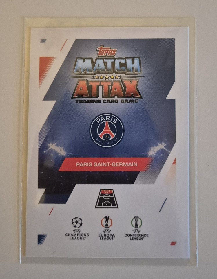 Bradley Barcola - Stealth Strike #454 - Topps Match Attax 2025/26 - PSG ...