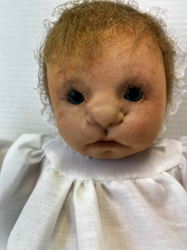 Vintage Soft Sculpture Cloth Doll Artist Marsha Hamilton Signed Dated ...