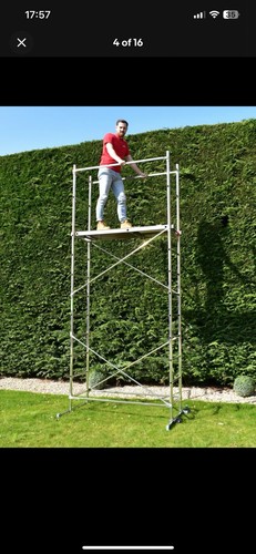 BPS DIY Scaffold Tower plus two outriggers - 4m Height | eBay UK