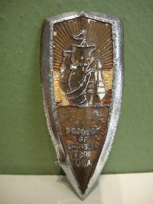 Plymouth Product Of Chrysler Corp USA - Emblem Badge Mayflower Sailing ...