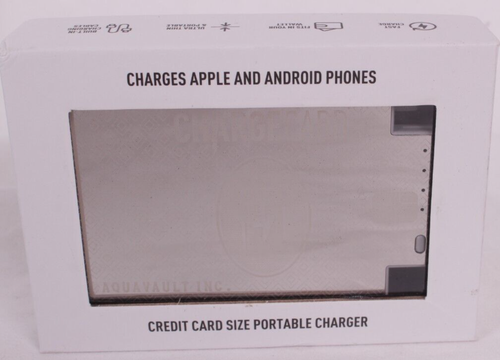 AquaVault ChargeCard Portable Power Bank Phone Charger - charge card ...