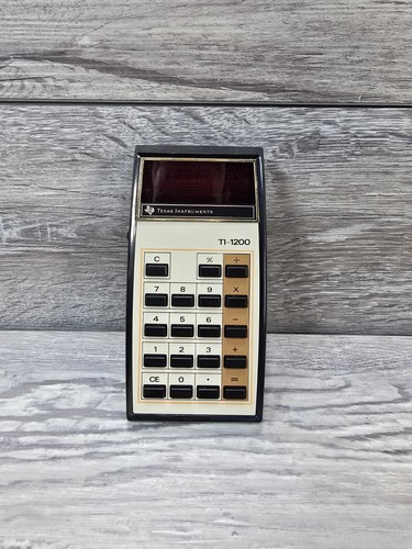 Vintage Texas Instruments TI-1200 Calculator- Tested Works | eBay