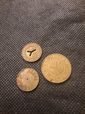 NEW YORK CITY TOKENS AND ONE JAMESTOWN NEW YORK TOKEN! e6442TXX | eBay