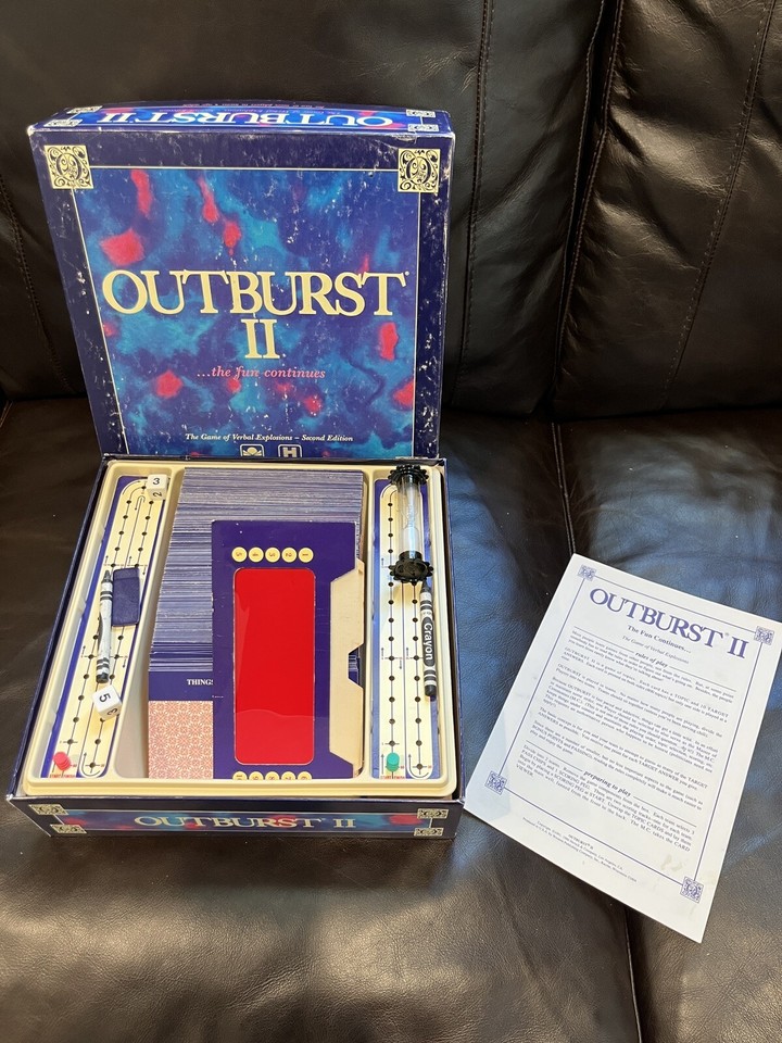 Vintage 1991 OUTBURST II GAME OF VERBAL EXPLOSIONS SECOND EDITION | eBay