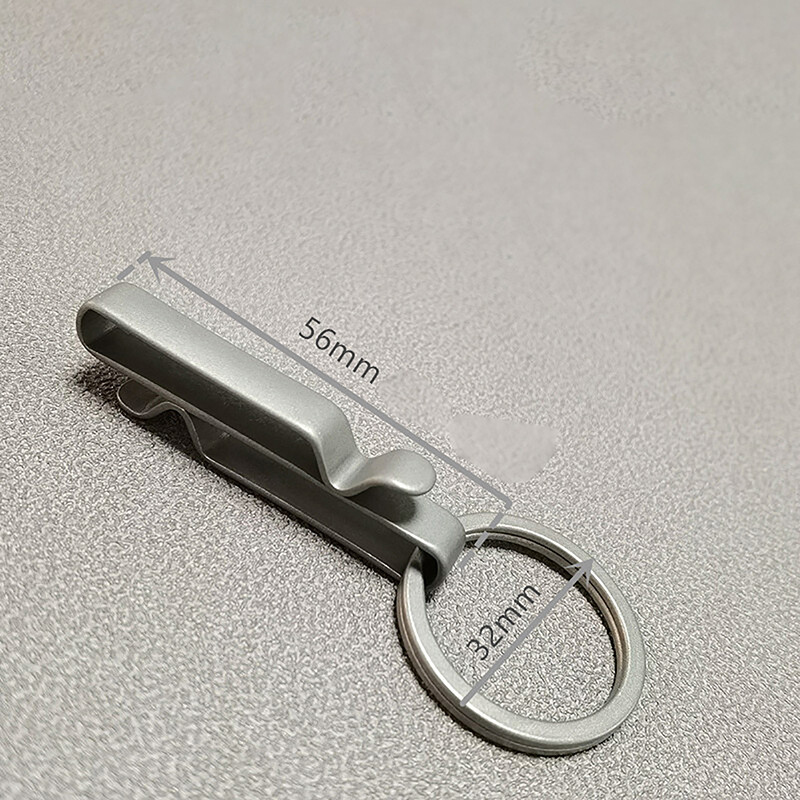 Titanium Alloy Key Chain Waist Belt Keychain Hanging Buckle Car Key ...