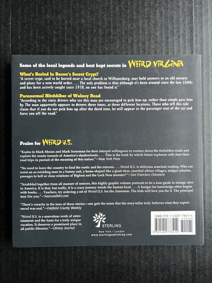 WEIRD VIRGINIA Travel Guide Softcover Weird NJ & U.S. | eBay