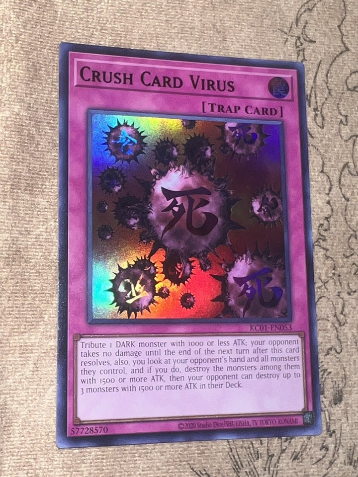 Crush Card Virus KC01-EN053 Ultra Rare Ultimate Kaiba Set Anime Seto ...