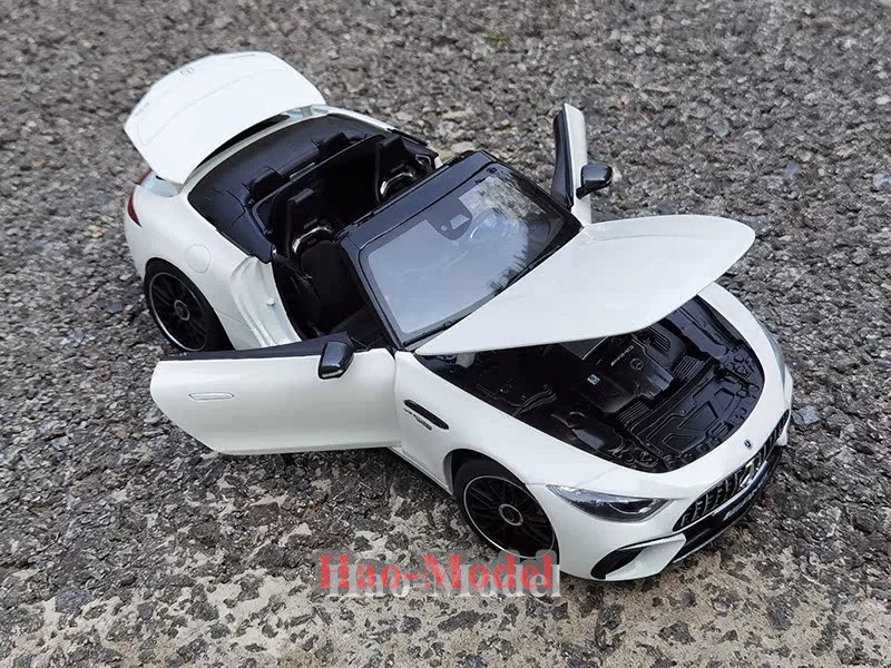 Iscale 1:18 Mercedes Benz AMG SL63（R232）Alloy Diecast Model Car White ...