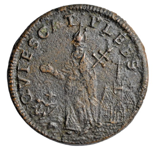 Ireland, St. Patrick's coinage, farthing token c. 1660s, St. Patrick ...