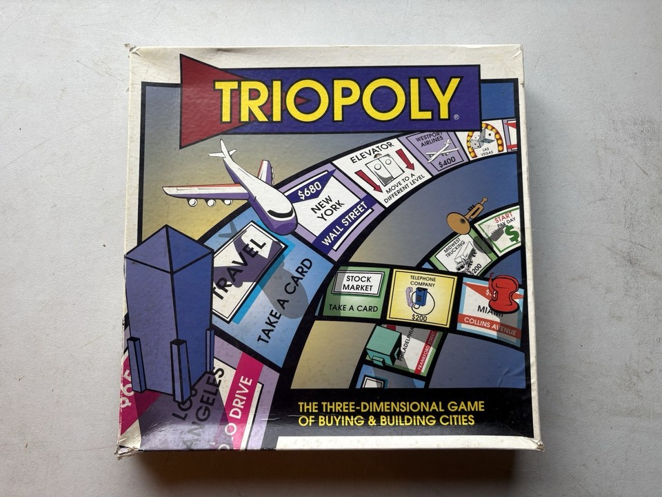Triopoly Board Game 3D Buying & Building Cities Strategy Game ...