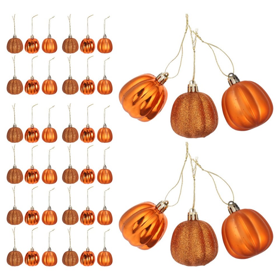 36 Pcs Simulated Pumpkin Hanging Decoration Mini Pumpkins Fall Tree ...