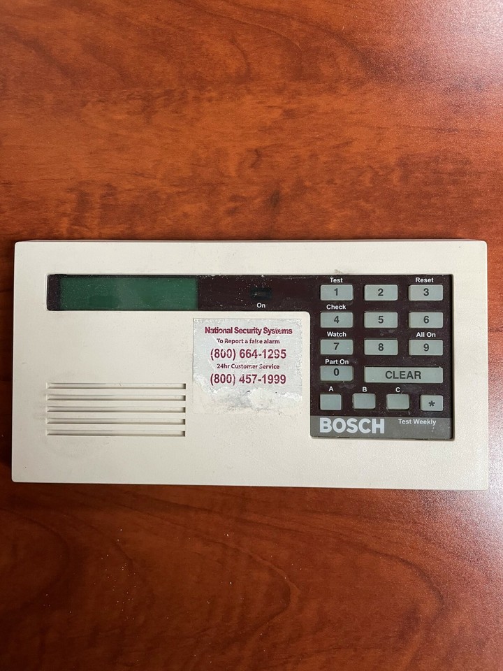 Bosch Radionics D222A Custom Alpha Keypad **Used** | eBay