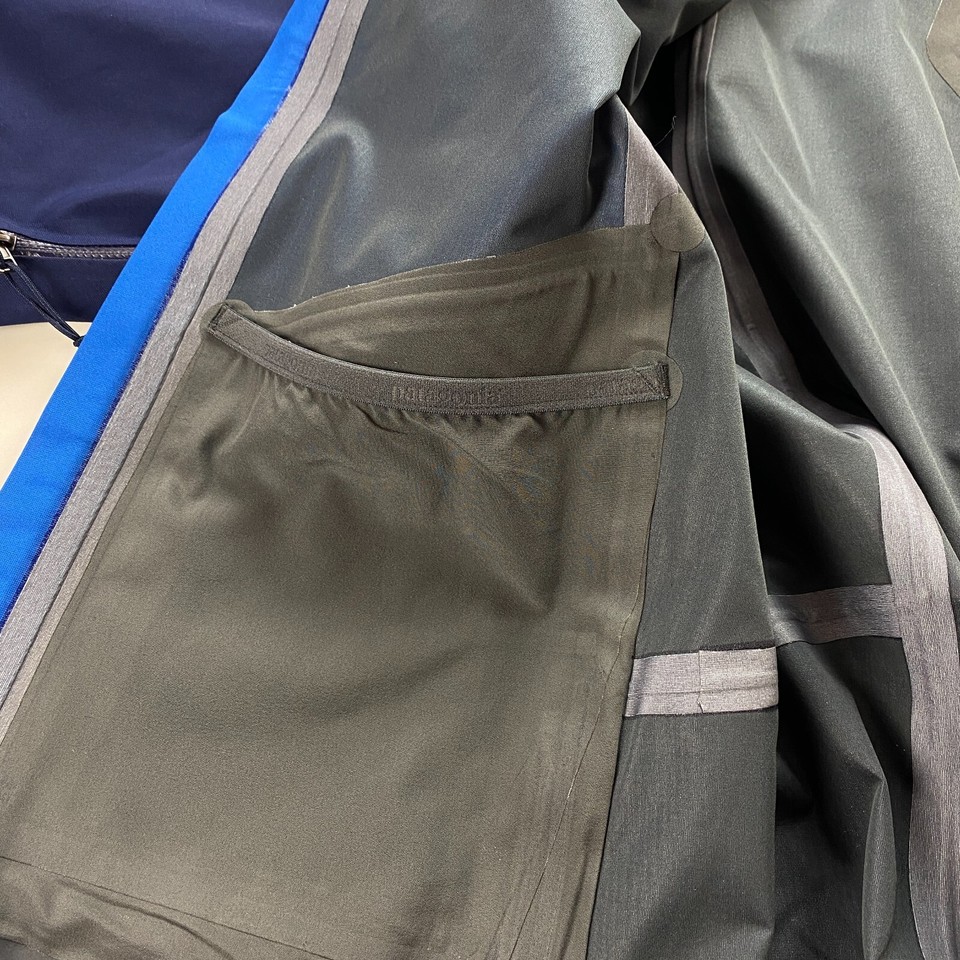 Patagonia Women Medium SnowDrifter Jacket M Blue Hooded RECCO Ski ...