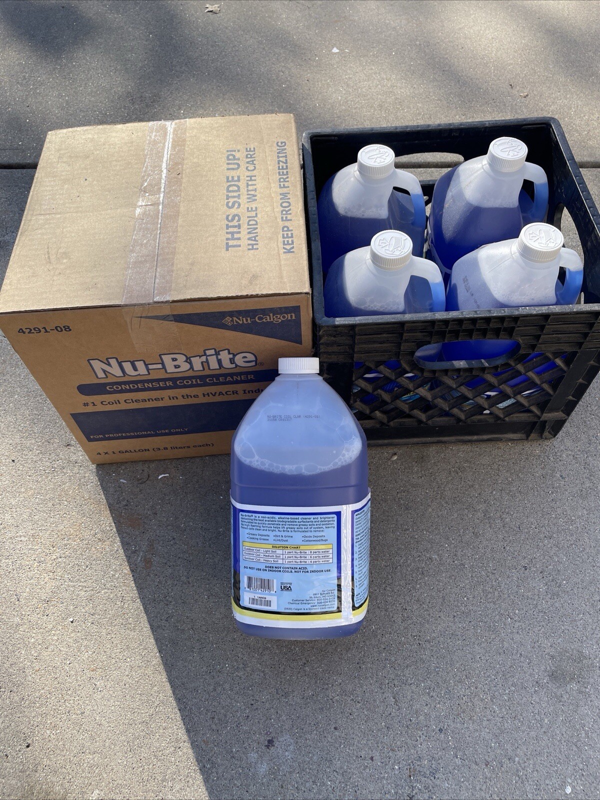 Nu-Brite Coil Cleaner 1 Gallon Brand New AC Unit Cleaner | eBay