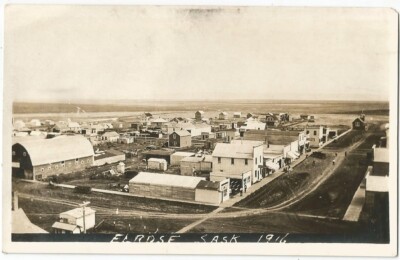 Elrose, SK Saskatchewan Canada 1916 RPPC Postcard, Birdseye View | eBay