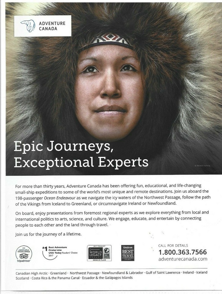 Canada Print Ad, Canada Travel Ad, Canada Tourism Ad,Adventure Canada ...