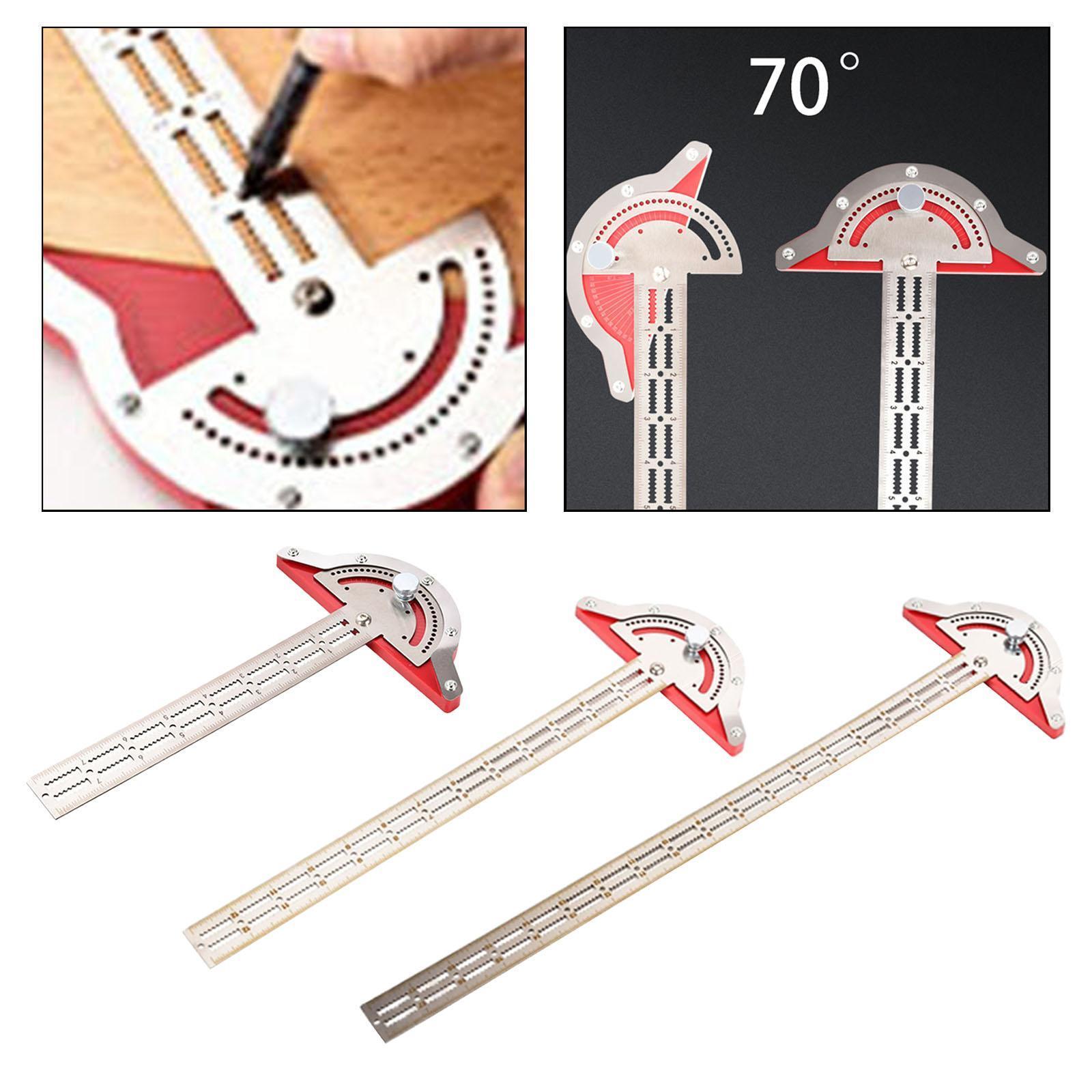 T Type Woodworking Edge Ruler Gauge Carpenter Layout Tool for ...