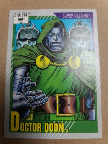 Doctor Doom Marvel Comics Cards 1991 Super-Villains Marvel Trading Card ...