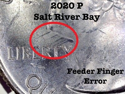 2020 P Salt River Bay ATB Quarter Error Coin - Feeder Finger Error on ...
