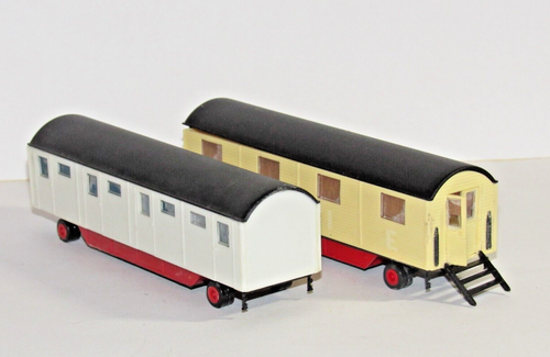 2 ho European Style CIRCUS BUNK HOUSE TRAILERS for Model Train Layouts ...