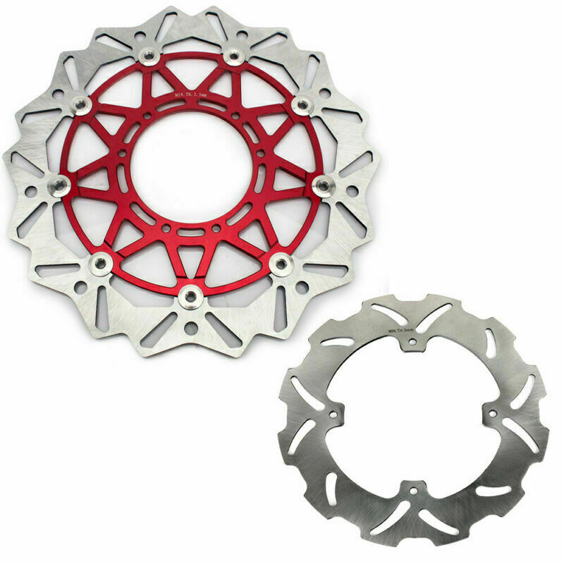 For Honda Front Rear Brake Discs Rotors CRF250R CRF450R CRF250X CRF450X ...