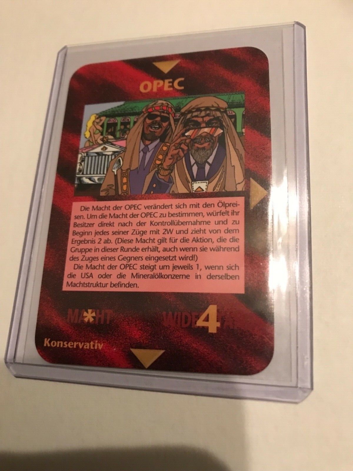 OPEC : Illuminati German INWO CCG 1996 TCG card, Arab oil money Sheik ...