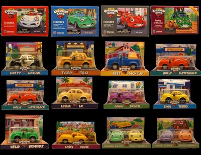 Chevron Cars Collection 18 Cars, Cary Carrier, Carrying Case, 1996 to ...