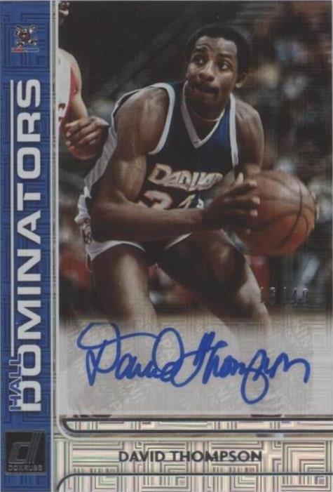 2020-21 Panini Donruss - Hall Dominator Signatures David Thompson #HD ...