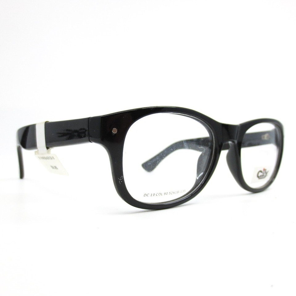 City Eyewear DC 19 COL 90 Eyeglasses Frames Black Square Full Rim 52-18 ...