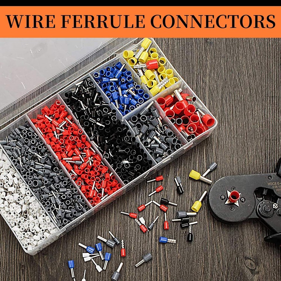 1400PCS Ferrule Crimping Tool Wire End Ferrules Electrical Wire ...
