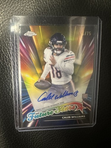 2024 TOPPS CHROME CALEB WILLIAMS ROOKIE FUTURE STARS ON CARD AUTO ...
