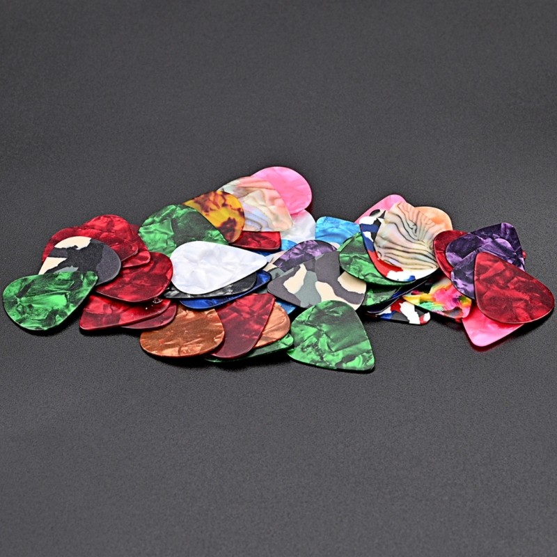 50x Triangle Guitar Picks 0.7mm Guitar Picks Celluloid Guitar Picks for ...