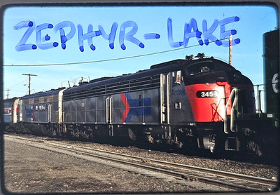 ZL-996 Original Slide Amtrak #345 EMD E8A Roster Passenger Track ...