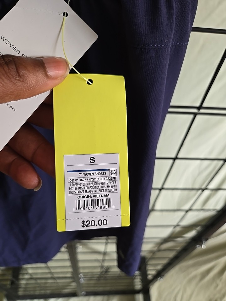 All In Motion Mens Small Moisture Wicking Quick Dry Blue Shorts ...