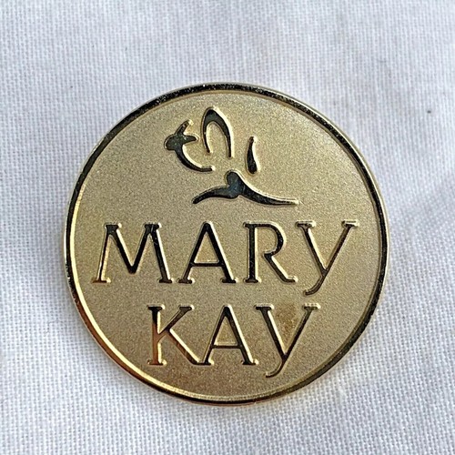 Mary Kay Pin Logo Gold Toned Badge Cosmetics Promotional Advertising ...